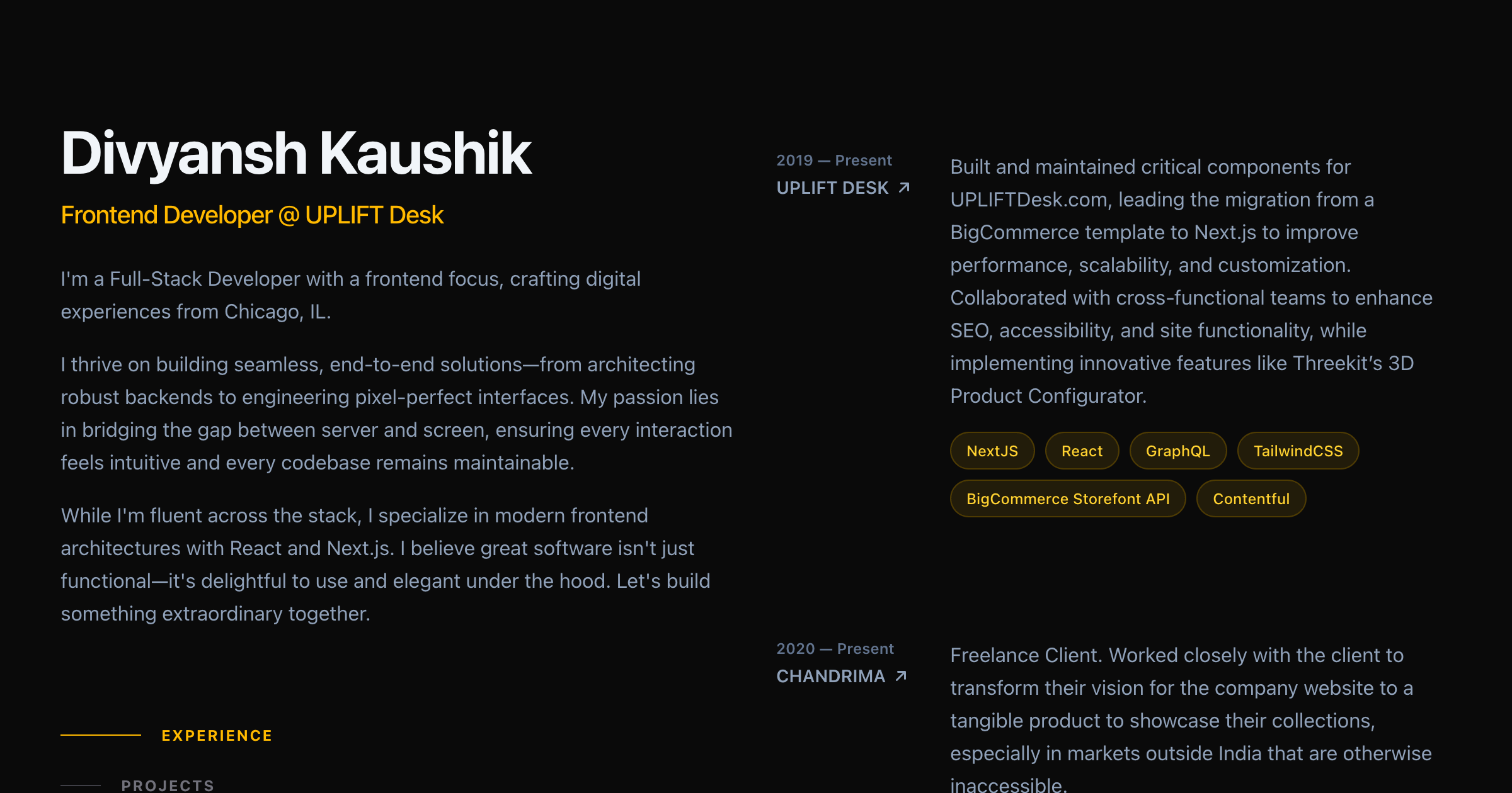 Divyansh Kaushik | Full-Stack Developer